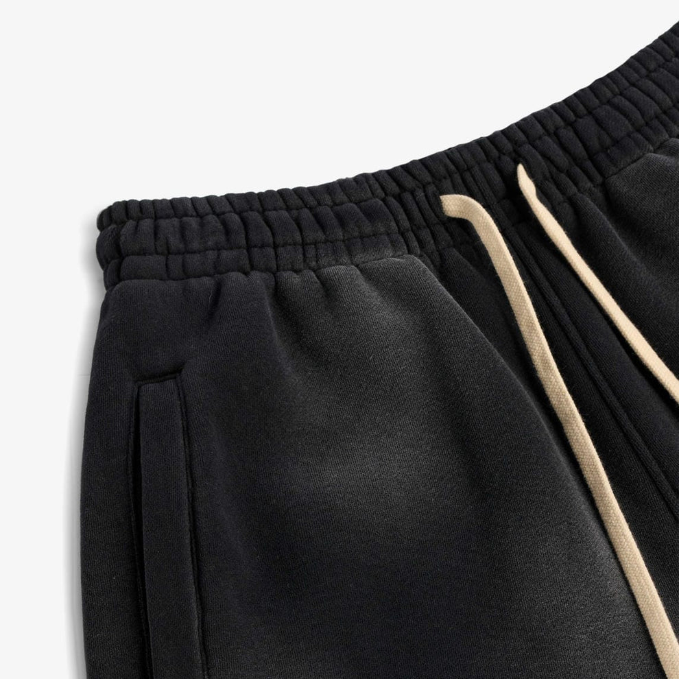 Black Acid Washed Sweats – Bareline