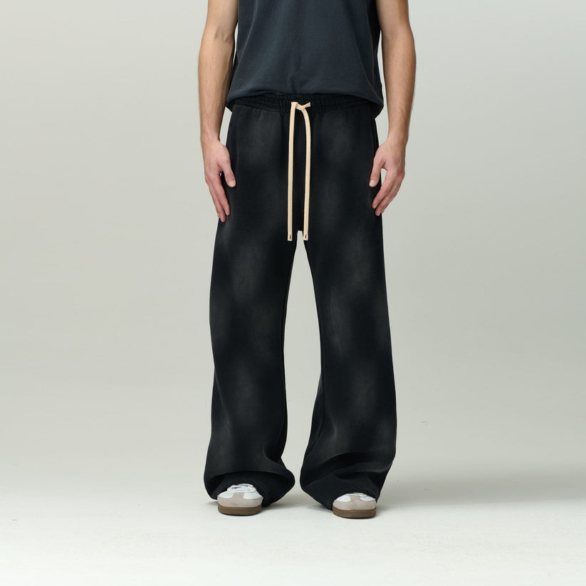 Black Acid Washed Sweats – Bareline